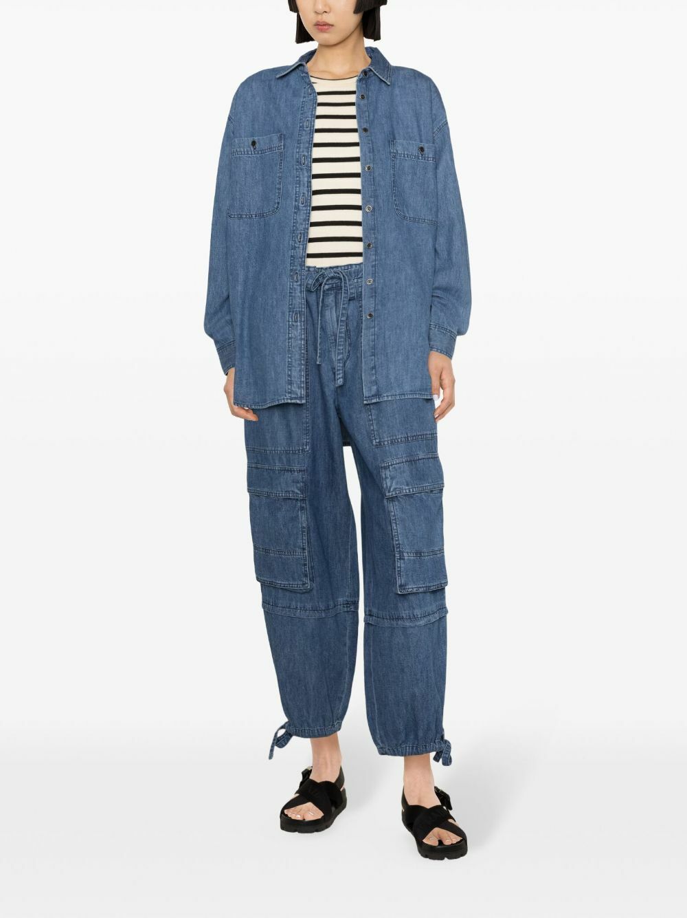 MARANT ETOILE - Verane Denim Cotton Shirt Isabel Marant Etoile