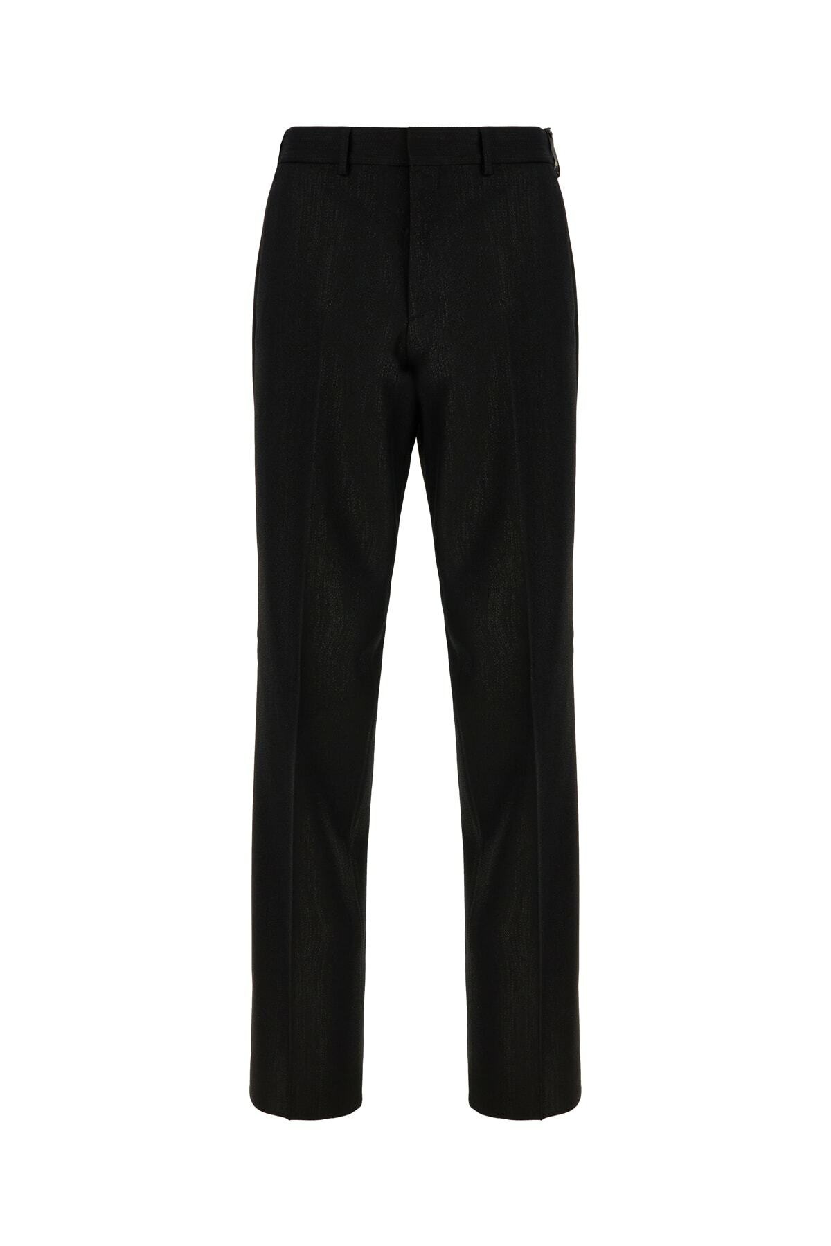 Fendi Black Wool Blend Pants Fendi