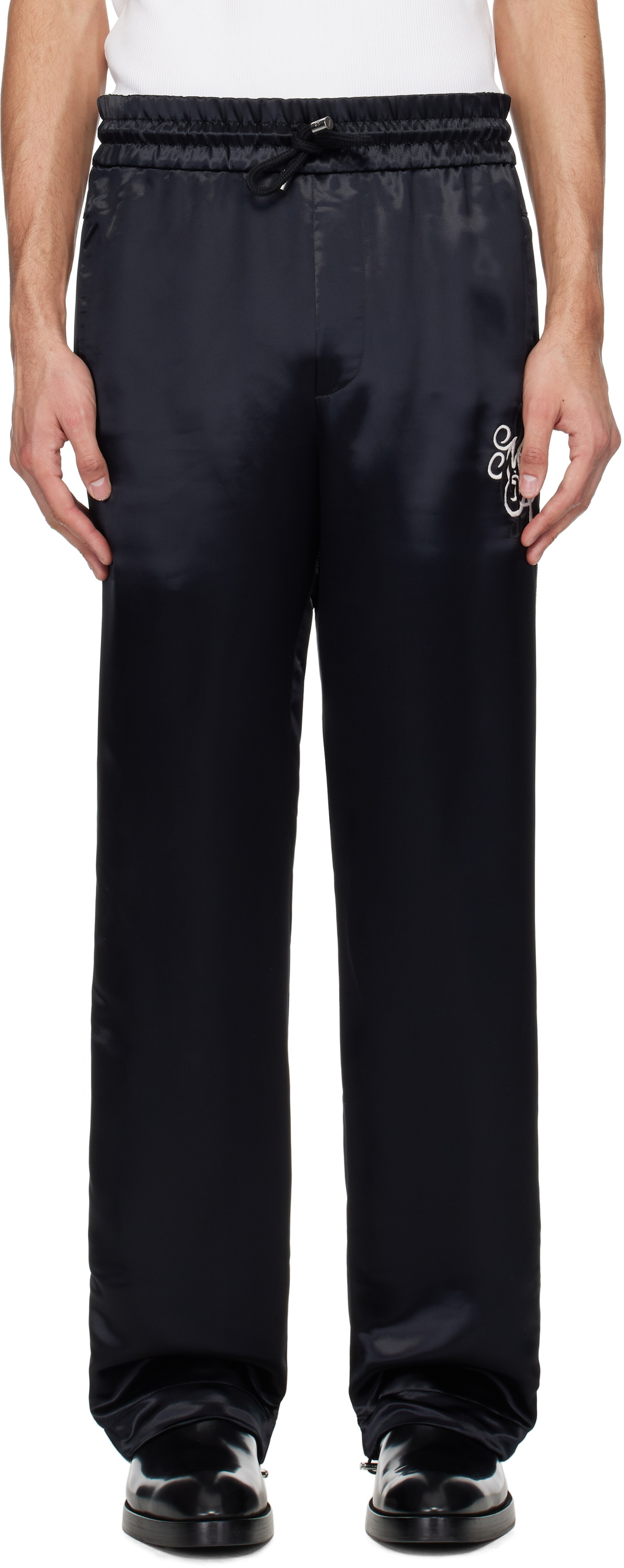 AMIRI Black MA Music Note Track Pants Amiri