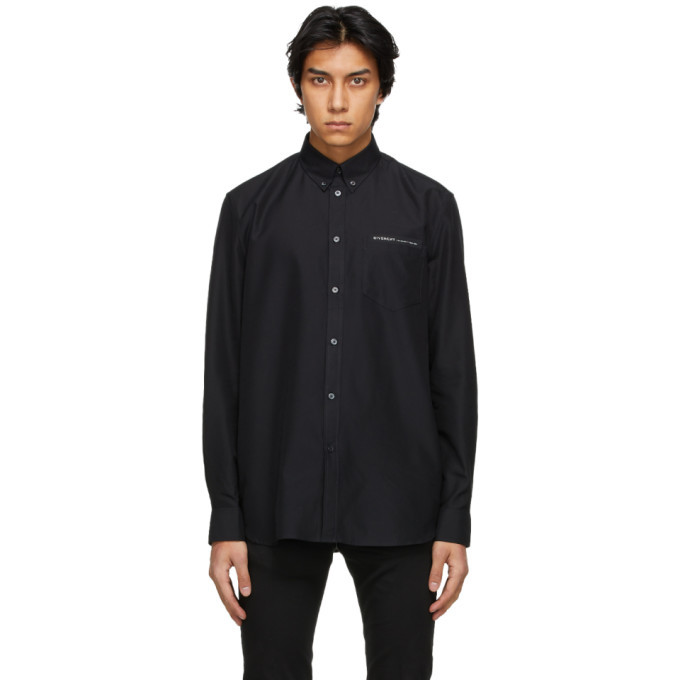 Givenchy Black Oxford Webbing Shirt Givenchy