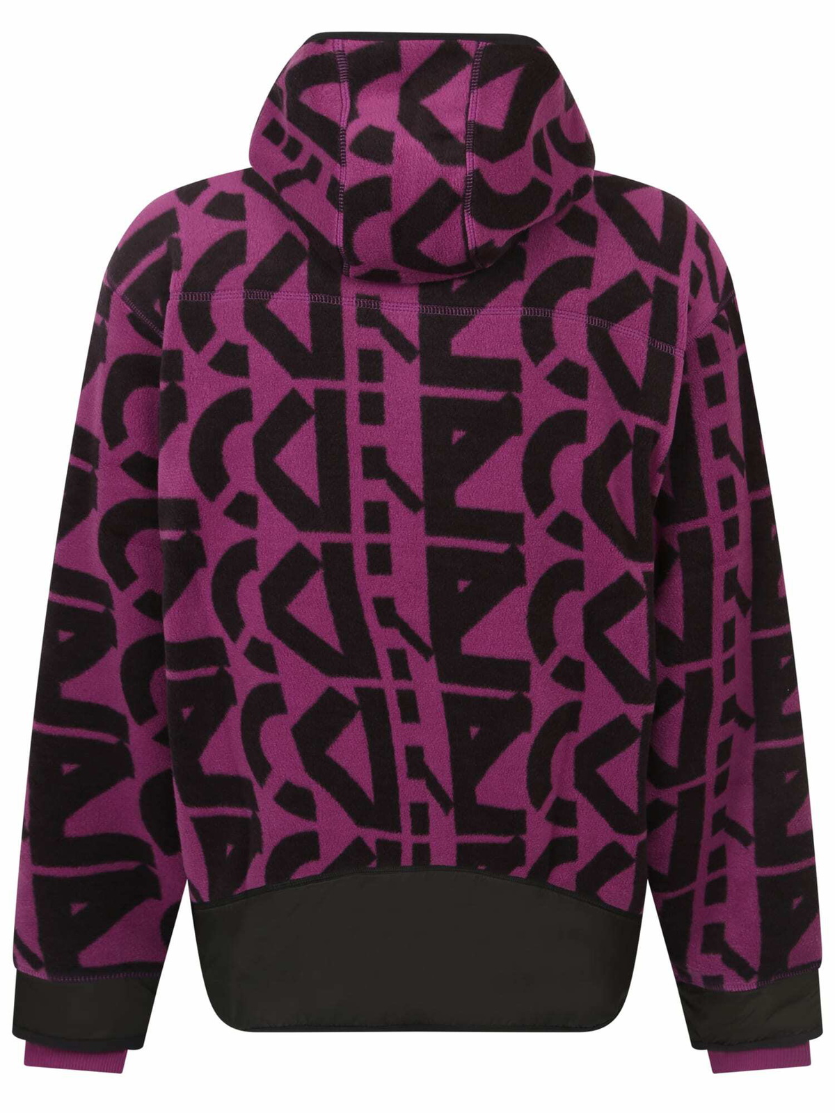 Kenzo Felpa C/zip Hoodie Viola/nero Kenzo
