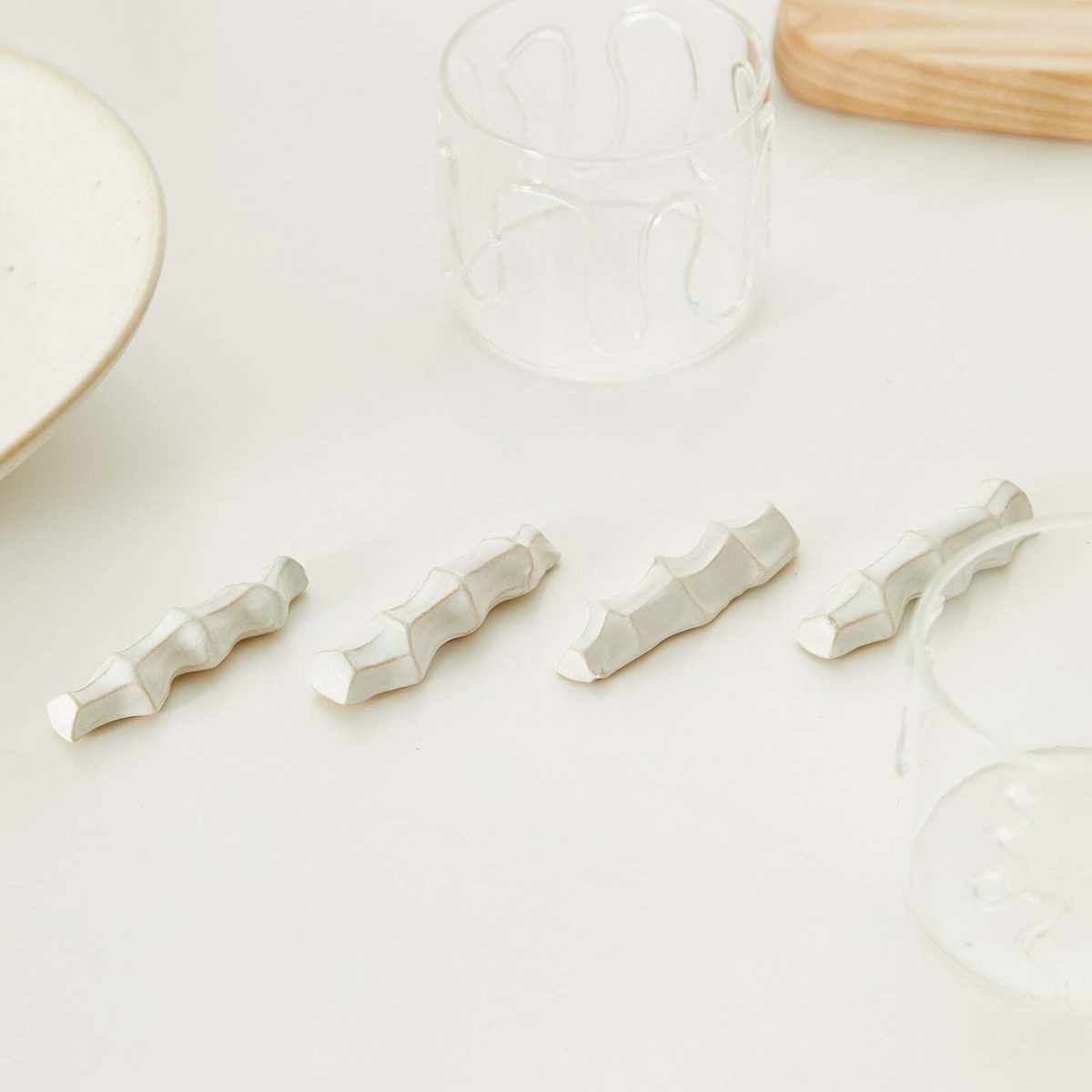 Ferm Living Serre Cutlery Rest - Set of 4 in Off-White ferm LIVING