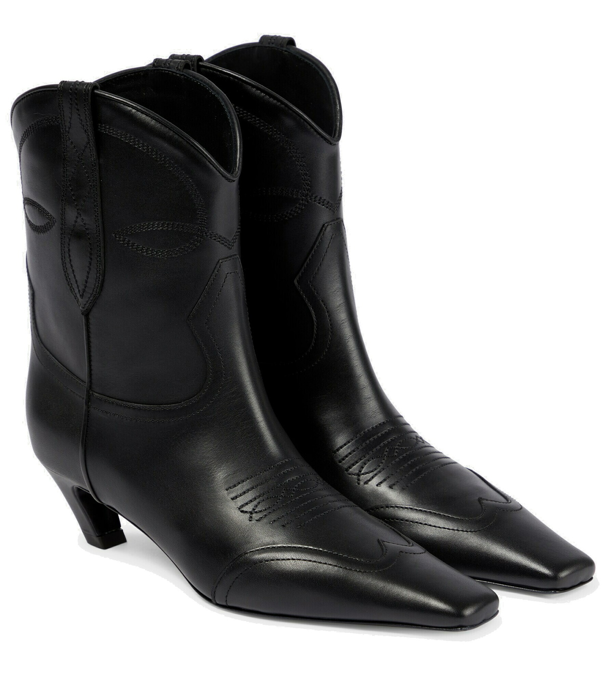 Khaite - Dallas leather ankle boots Khaite