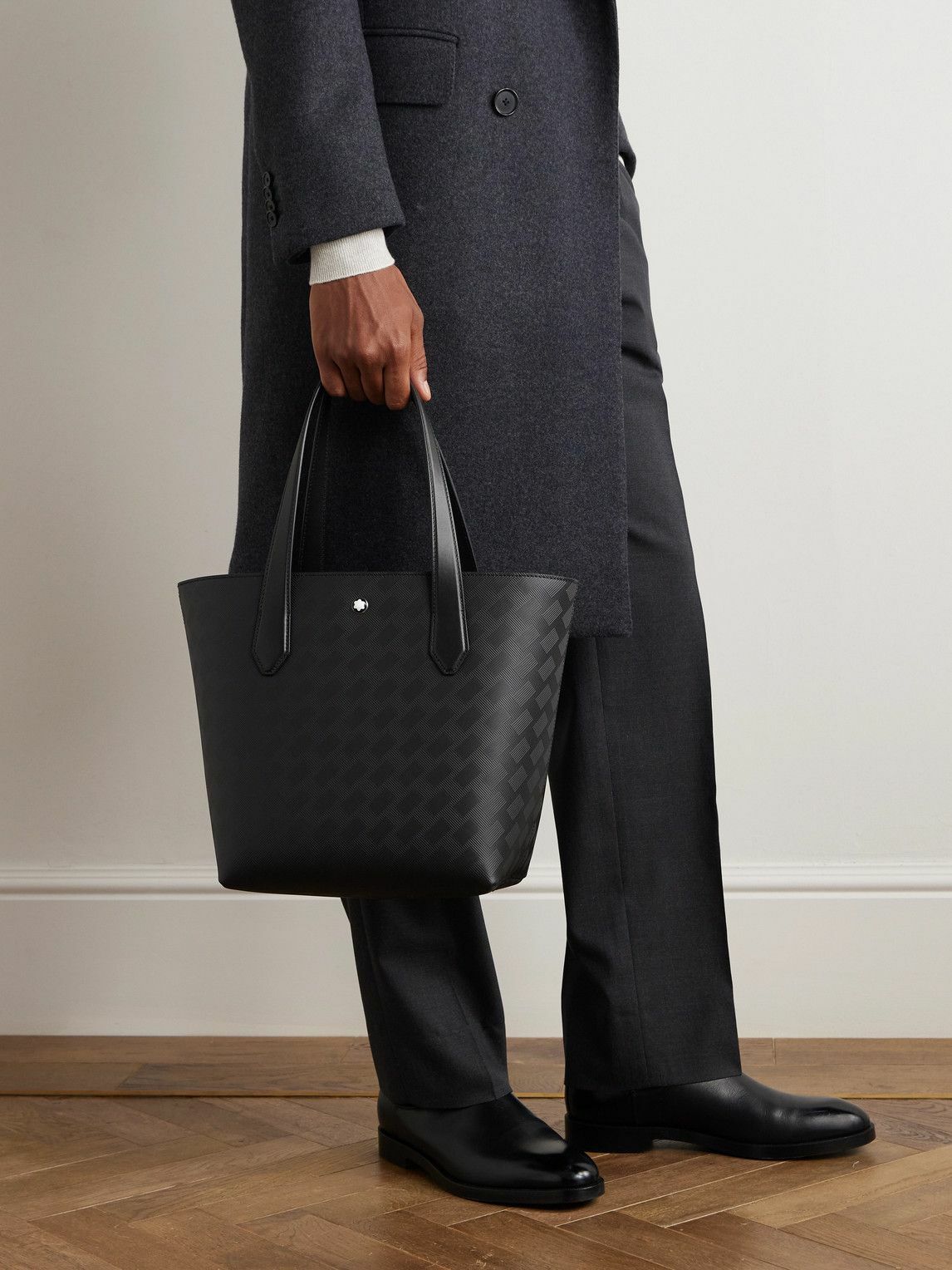Montblanc - 146 Textured-Leather Tote Bag Montblanc