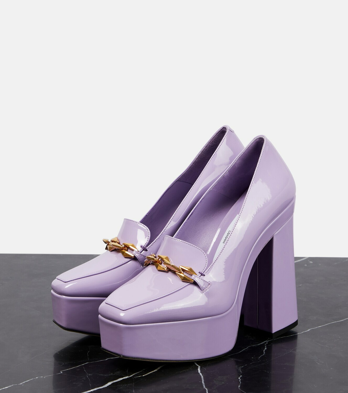 Jimmy Choo - Diamond Tilda embellished patent leather pumps Jimmy Choo
