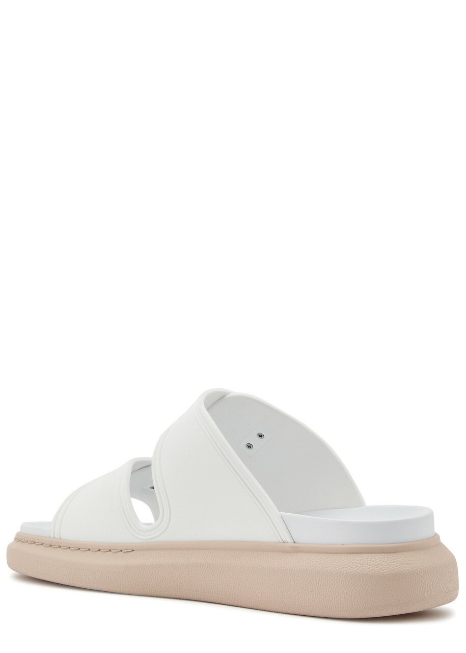 Alexander Mcqueen Hybrid Rubber Sliders White Alexander McQueen