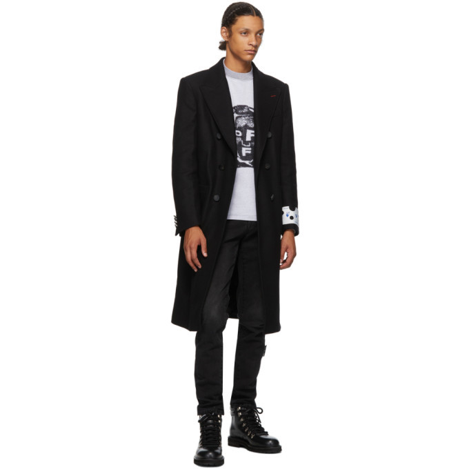 Off-White Grey Masked Pivot Sweater Off-White