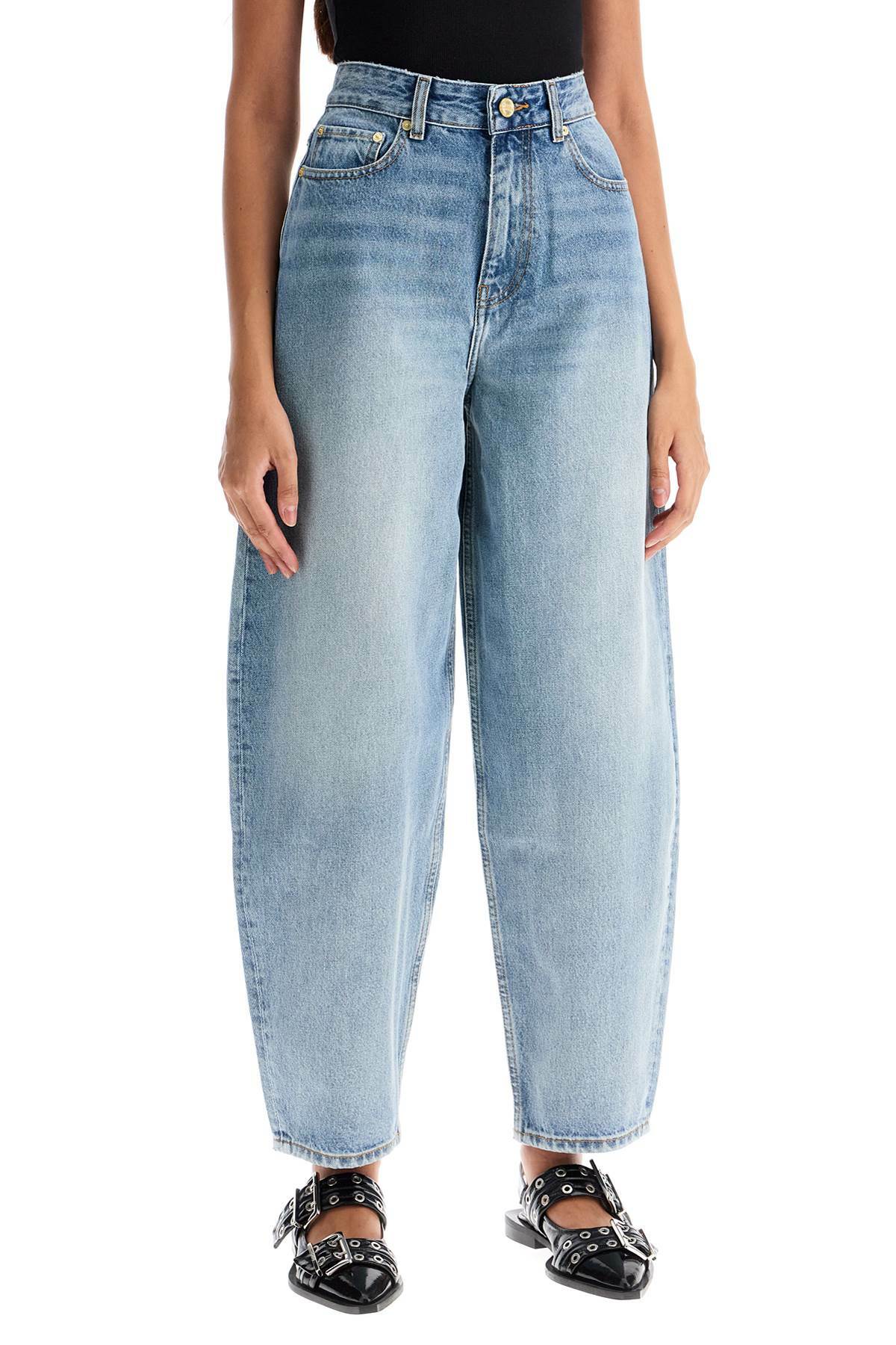 GANNI organic denim tapered jeans Blue GANNI