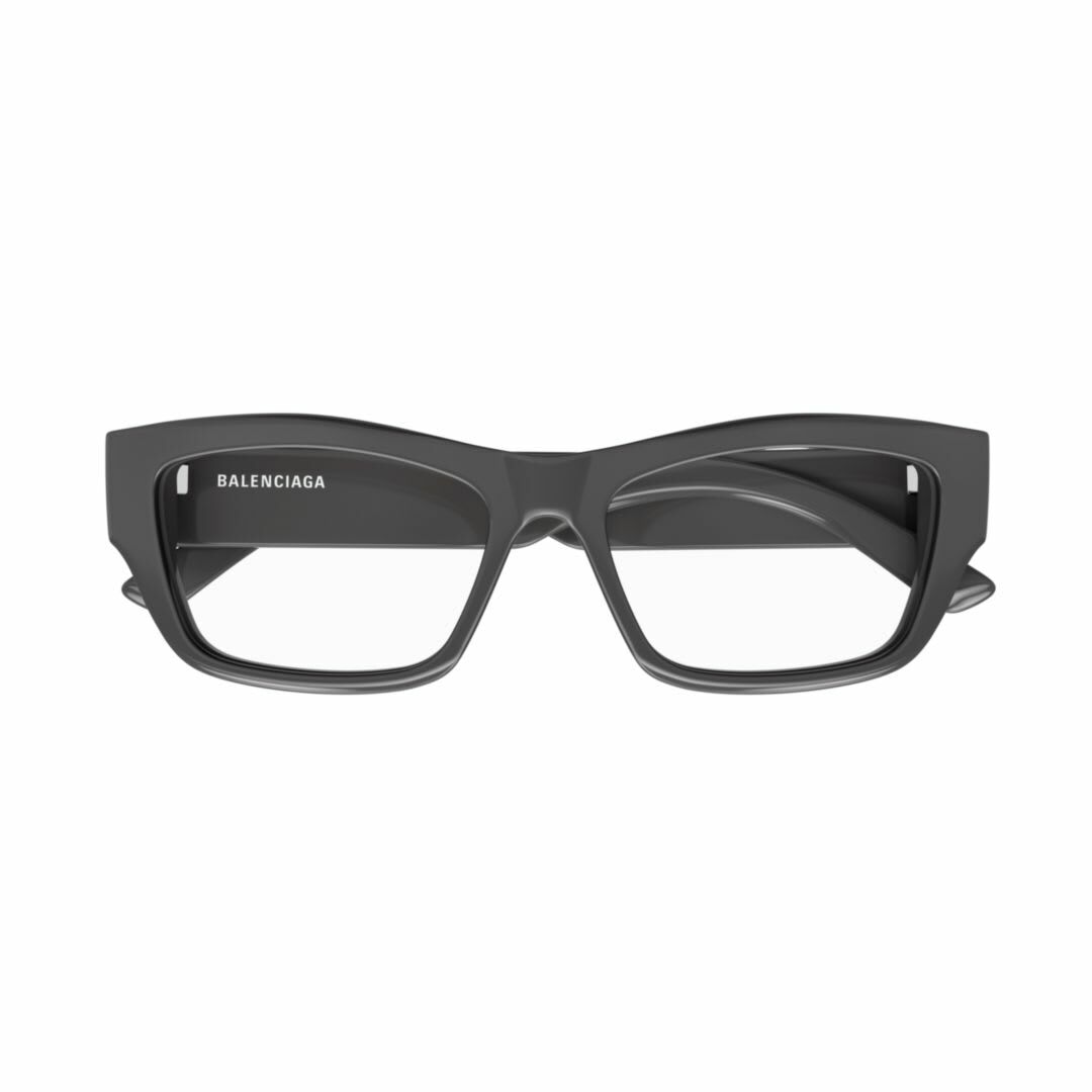 Balenciaga Eyewear Bb0377o-004 Grey-grey-transparent Balenciaga