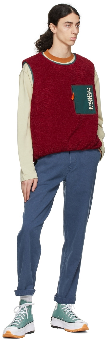 Brain Dead Red Ghost Vest Brain Dead