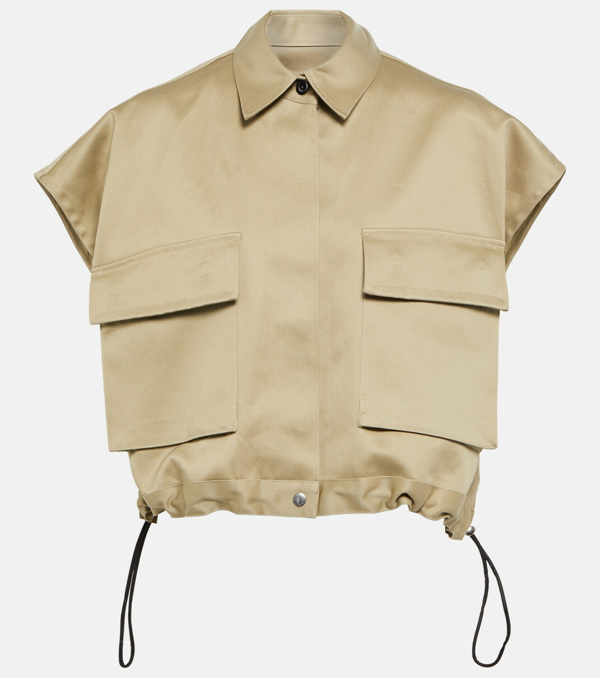 Sacai - Cotton cropped jacket Sacai