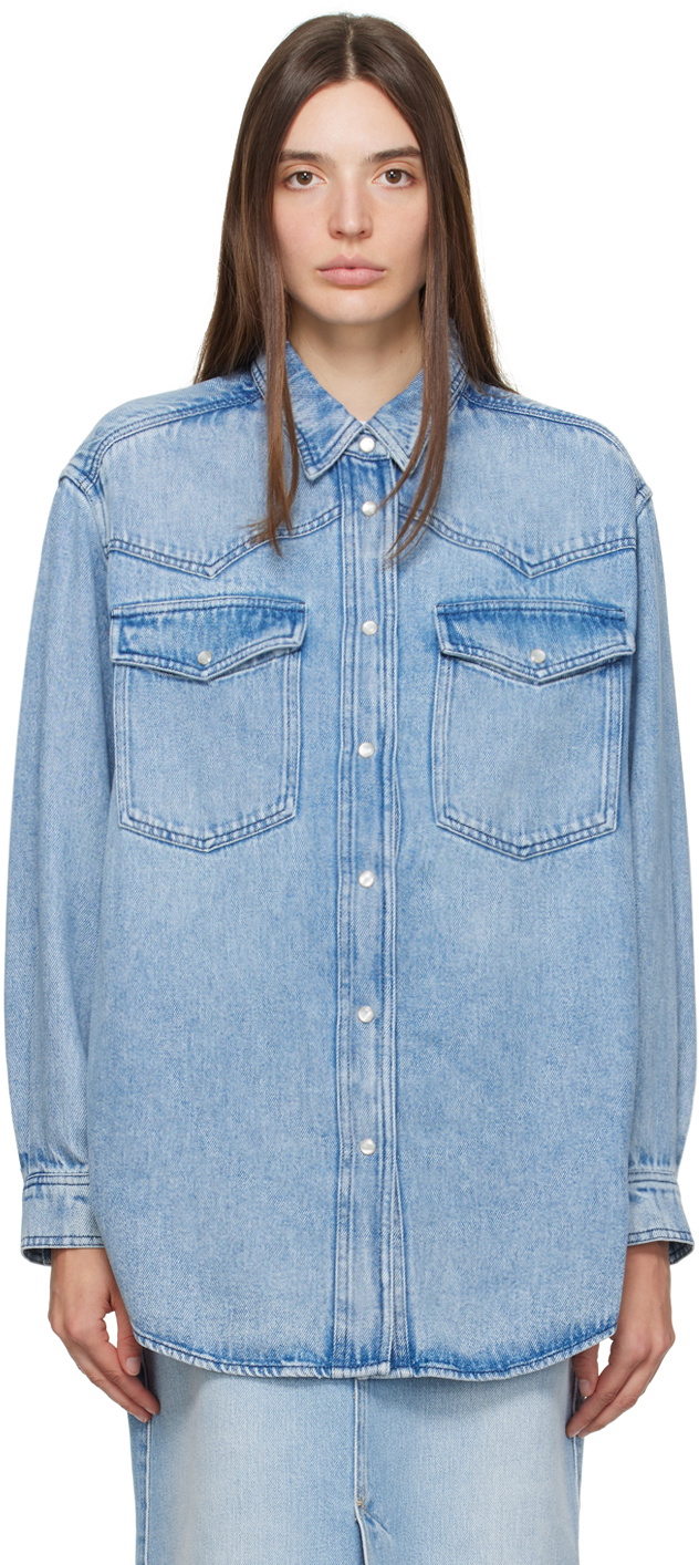 Isabel Marant Etoile Blue Taniami Denim Shirt Isabel Marant Etoile