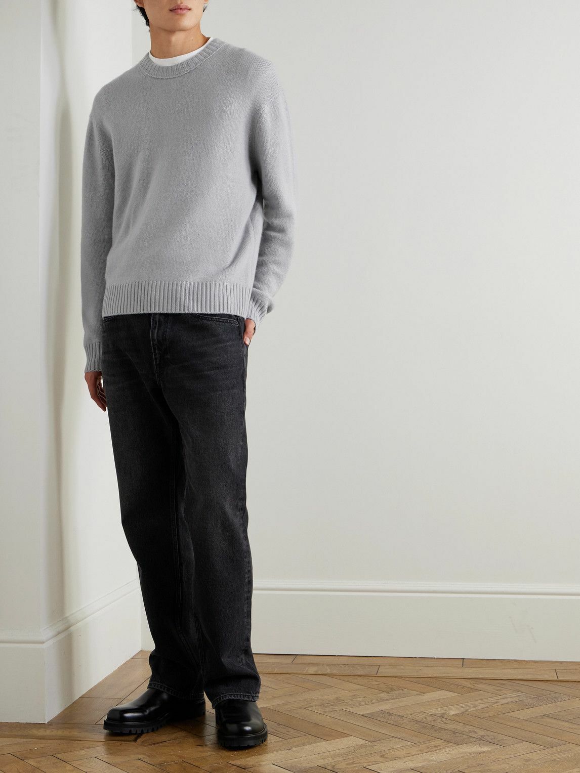 FRAME - Cashmere Sweater - Gray Frame Denim