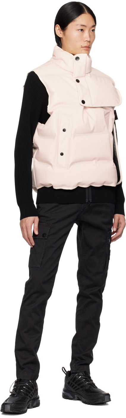Stone Island Pink Strada Ice Down Vest Stone Island