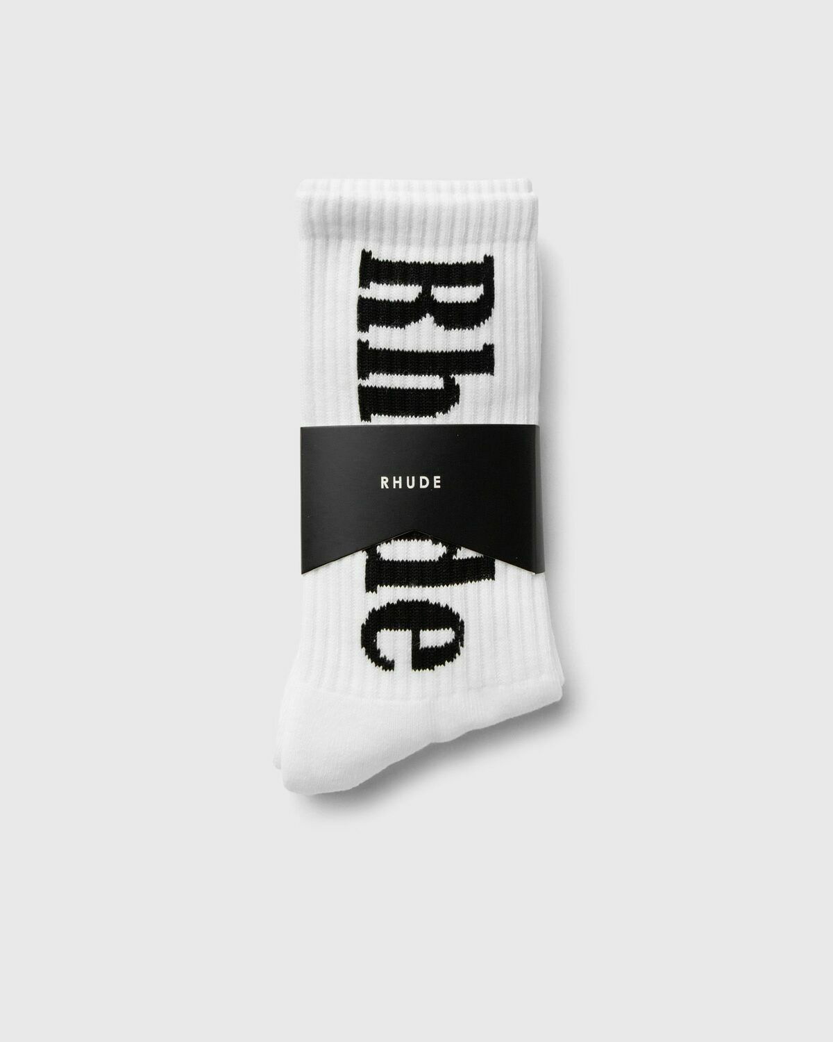 Rhude Rhude Logo Sock White - Mens - Socks Rhude