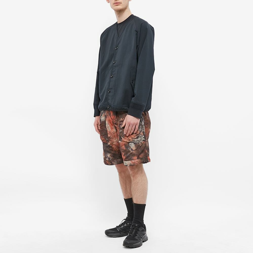 Norbit by Hiroshi Nozawa Men's Injection Dyeing Shorts in Orange Norbit ...