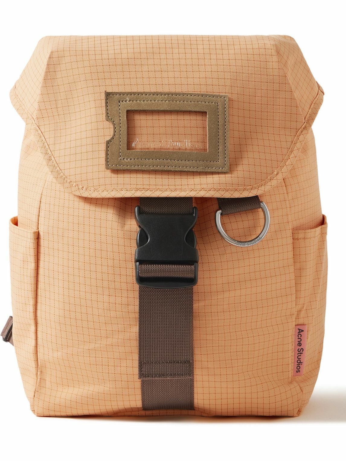 Acne Studios - Suede-Trimmed Ripstop Backpack Acne Studios