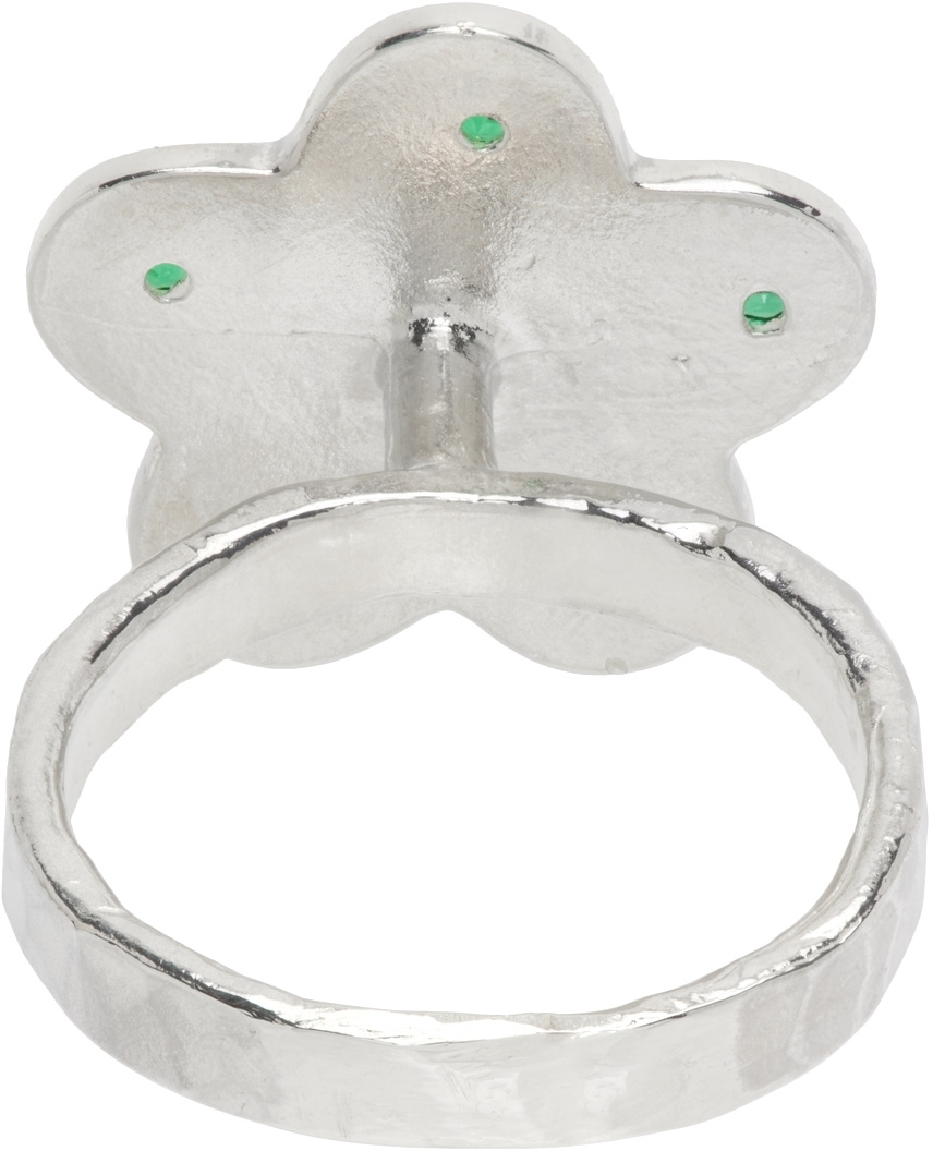 Shana Cave SSENSE Exclusive Silver Watermelon Syrup Ring
