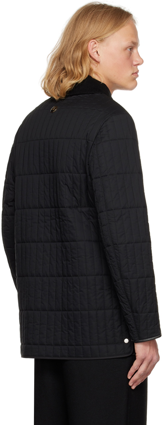 Second/Layer Black Grid Lock Jacket Second/Layer