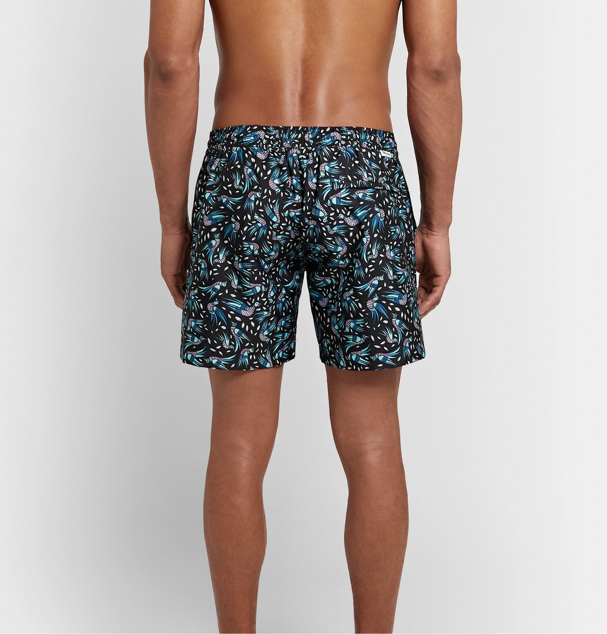 Thorsun - Mid-Length Printed Swim Shorts - Blue Thorsun