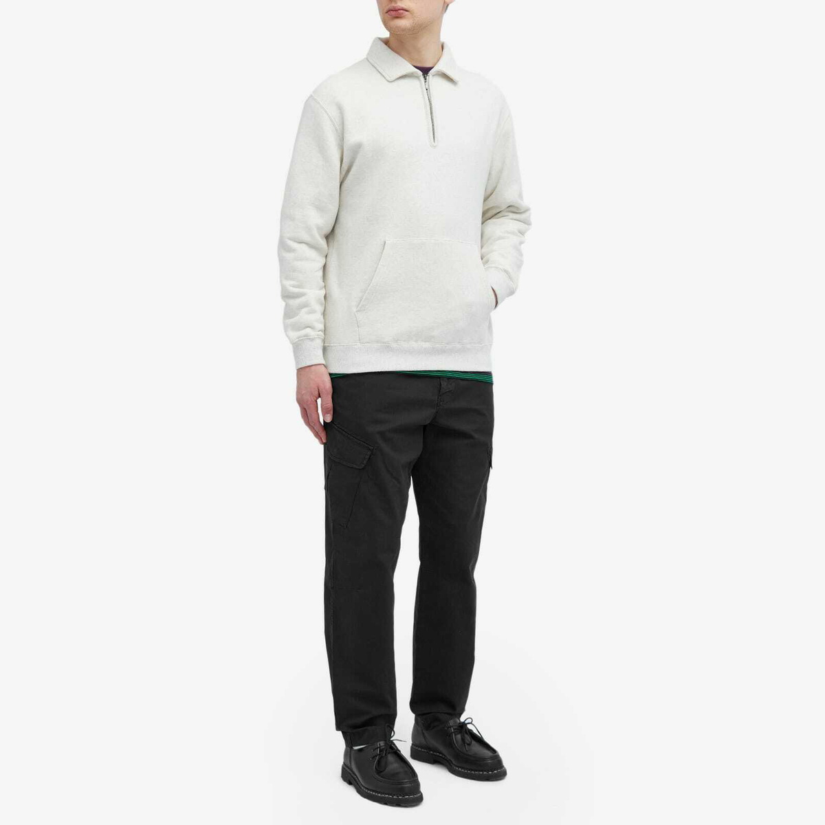 Paul Smith Men's Straight Fit Cargo Trousers in Black Paul Smith