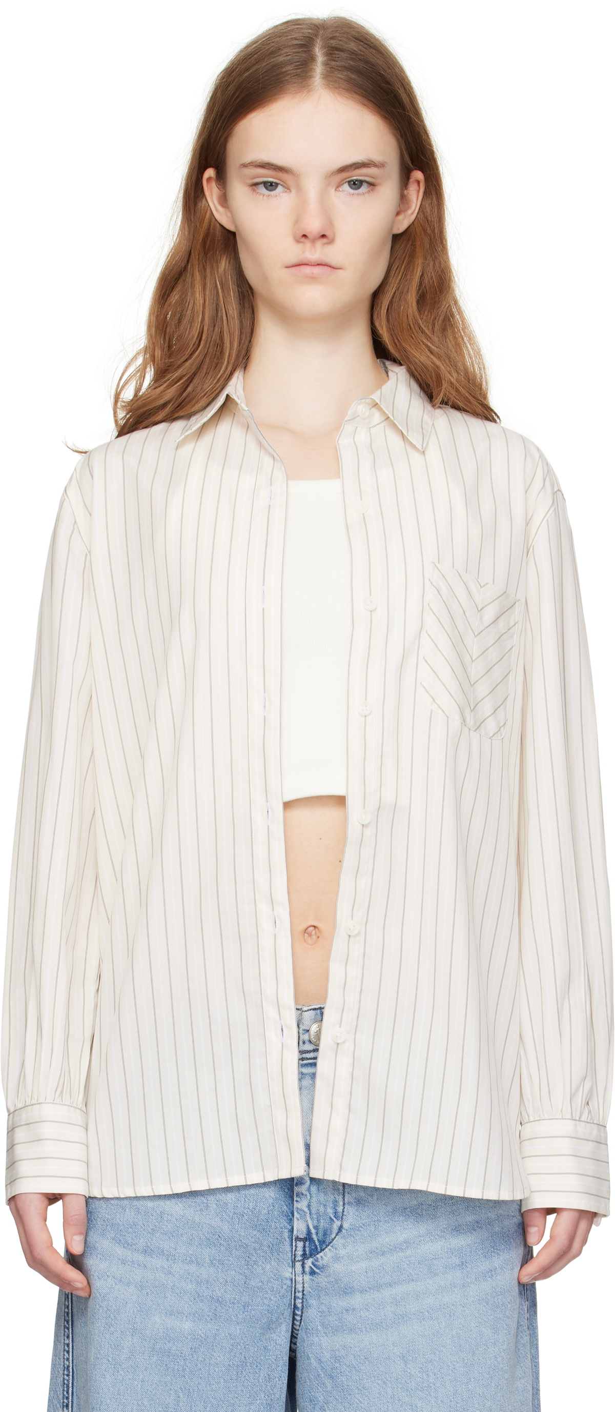 rag & bone Off-White Maxine Shirt Rag and Bone