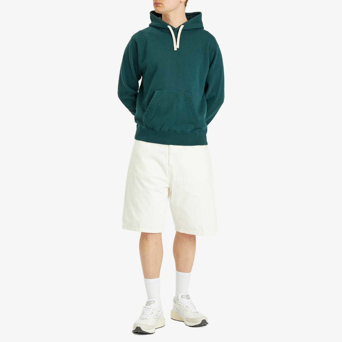 Beams Plus Men's Pullover Hoodie in Dark Green Beams Plus