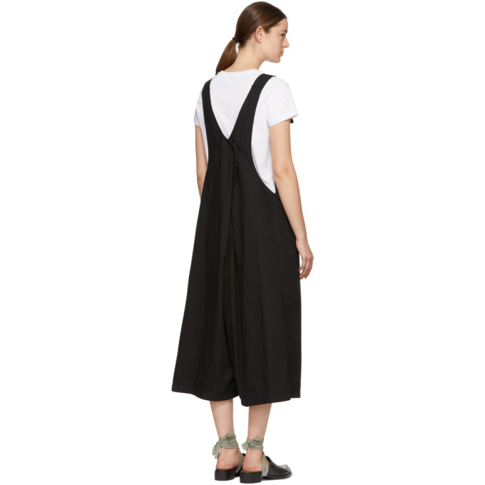 Ys Black Half Fold Overalls Ys