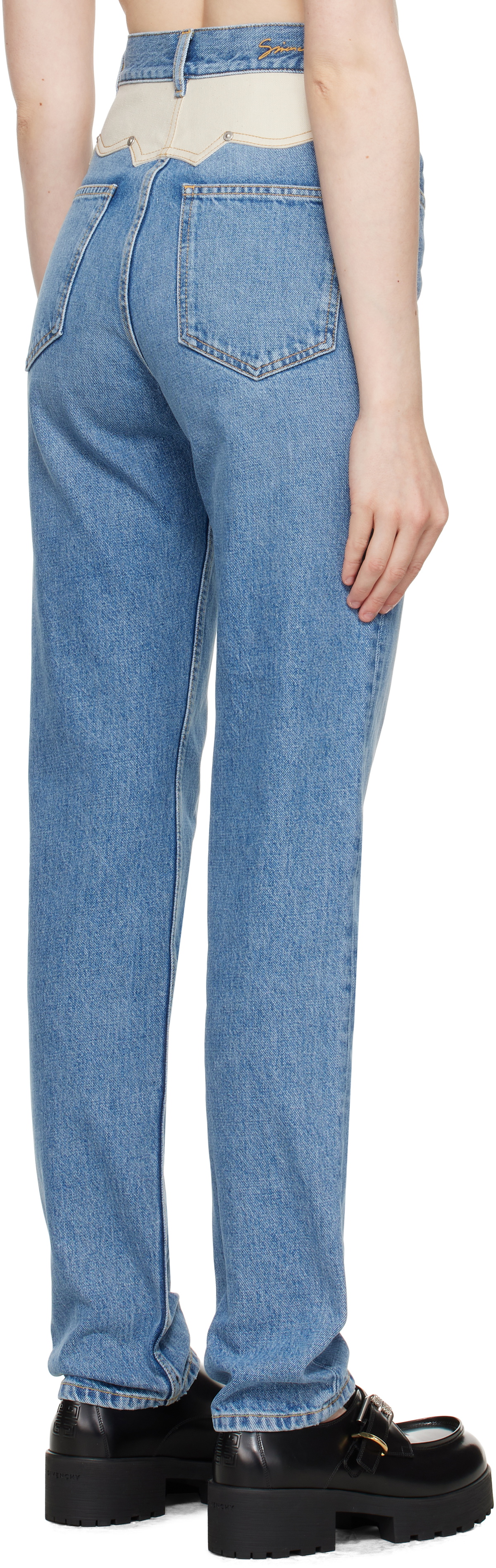 Givenchy Blue Slim Fit Yoke Jeans Givenchy