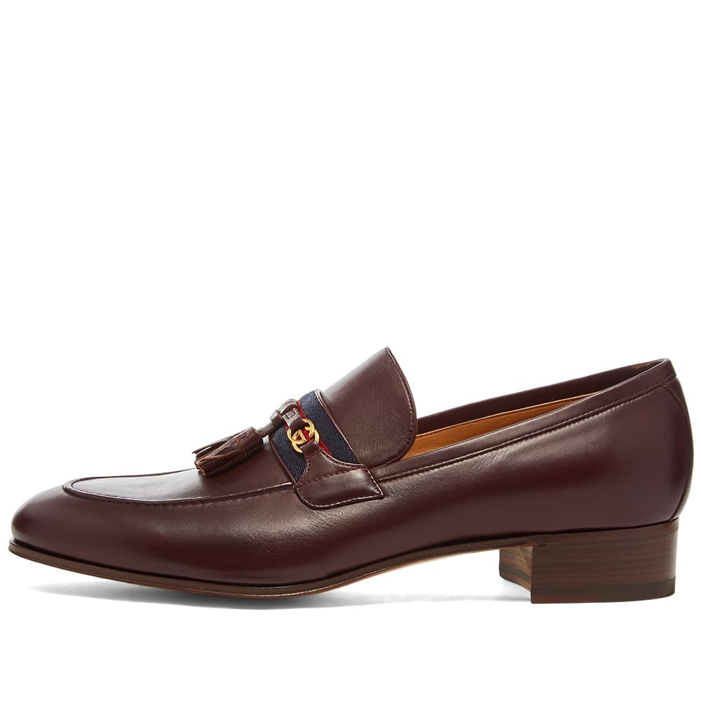 Gucci Men's Paride Loafer in Burgundy Gucci