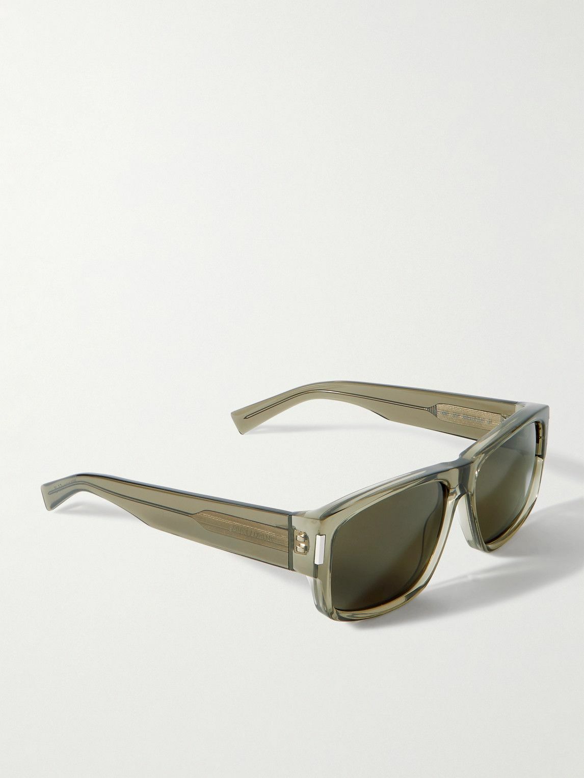 Saint Laurent New Wave Rectangular Frame Acetate Sunglasses Saint Laurent