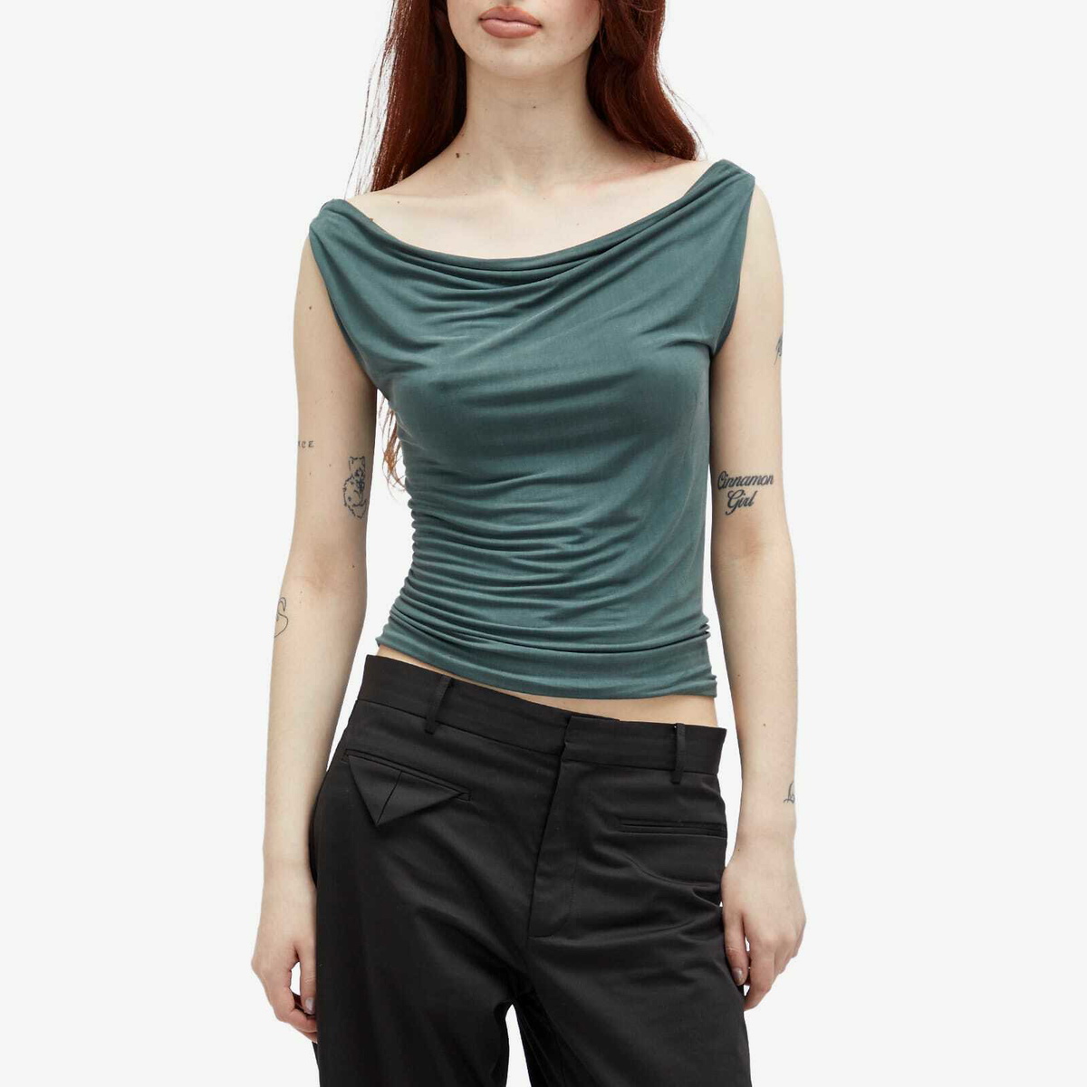 Peachy Den Women's Kylie Top - END. Exclusive in Emerald Peachy Den
