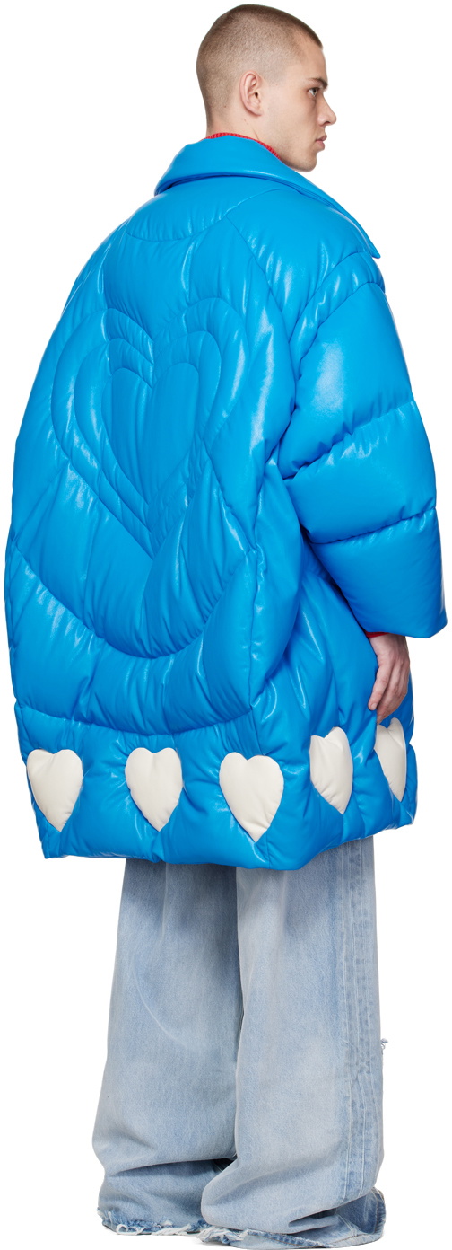 Chen Peng Blue Heart Down Coat Chen Peng