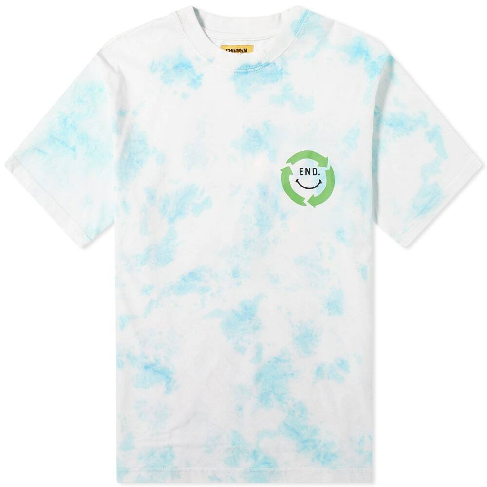 END. x Chinatown Market Waste Management T-Shirt in White MARKET