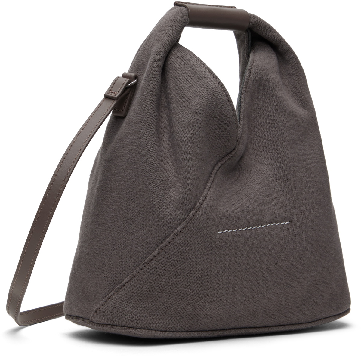 MM6 Maison Margiela Gray Sweat Varsity Print Crossbody Bag MM6 Maison ...