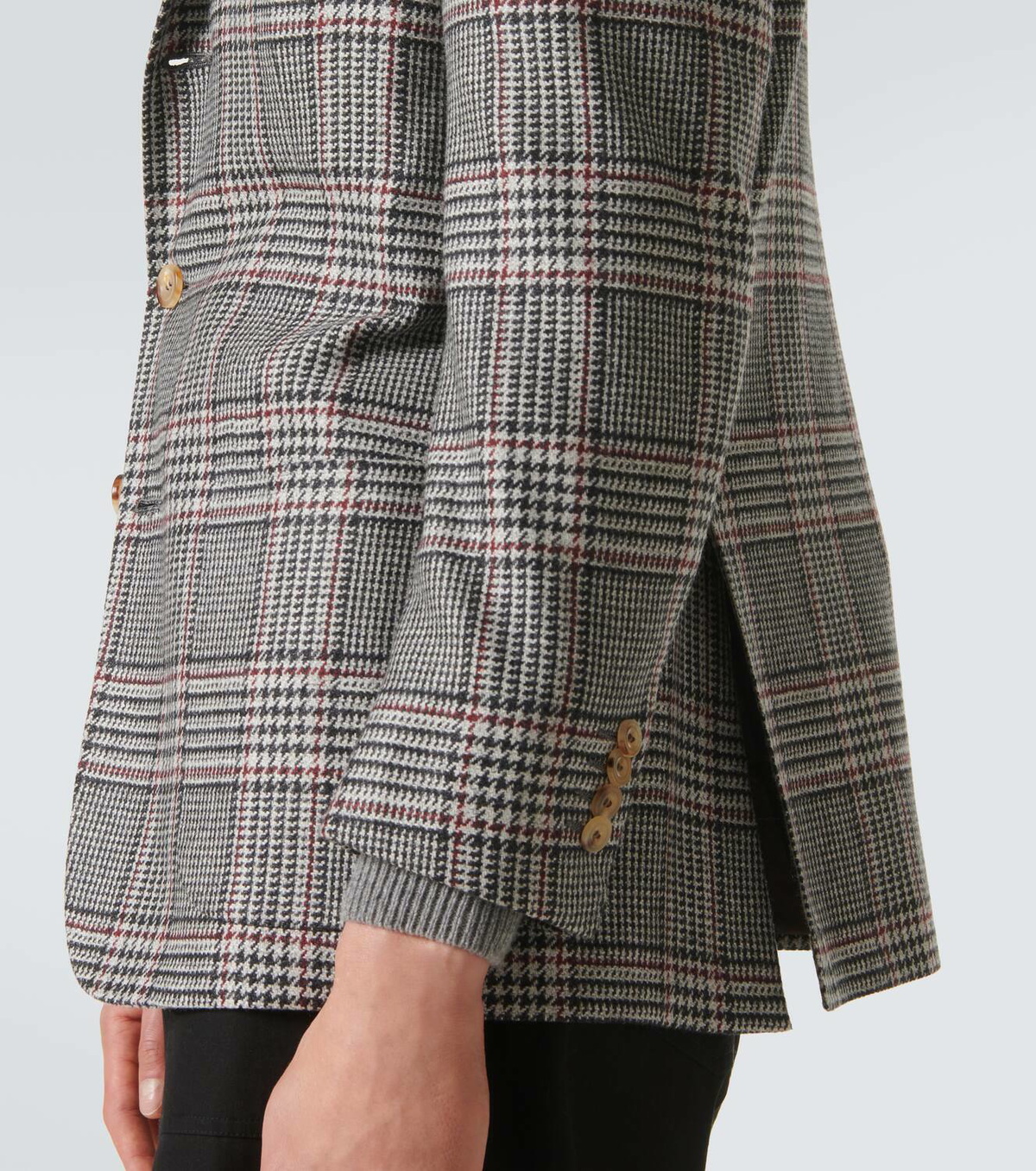 Kiton Checked cashmere blazer Kiton