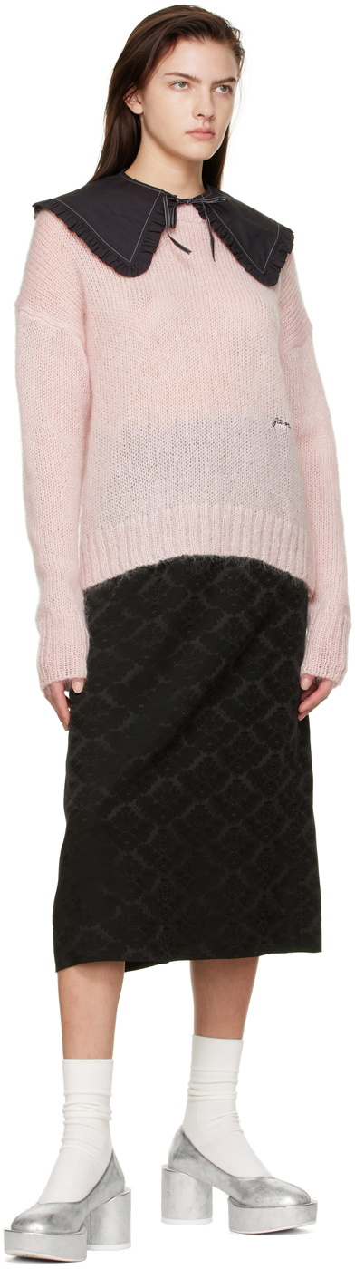 GANNI Pink Mohair Sweater GANNI