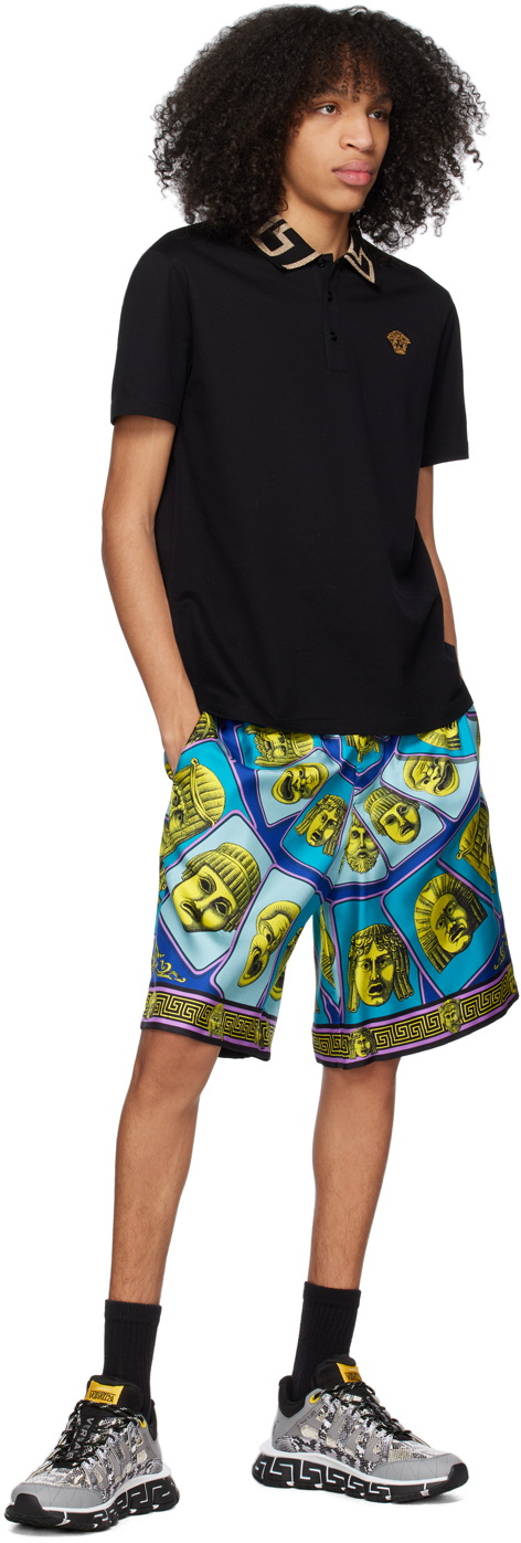 Versace Gray Python Trigreca Sneakers Versace