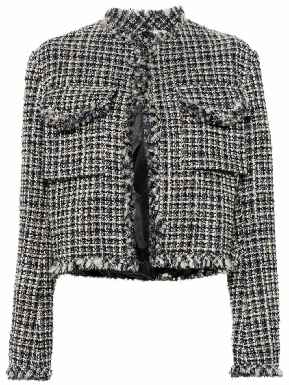 SACAI - Tweed Wool Short Jacket Sacai