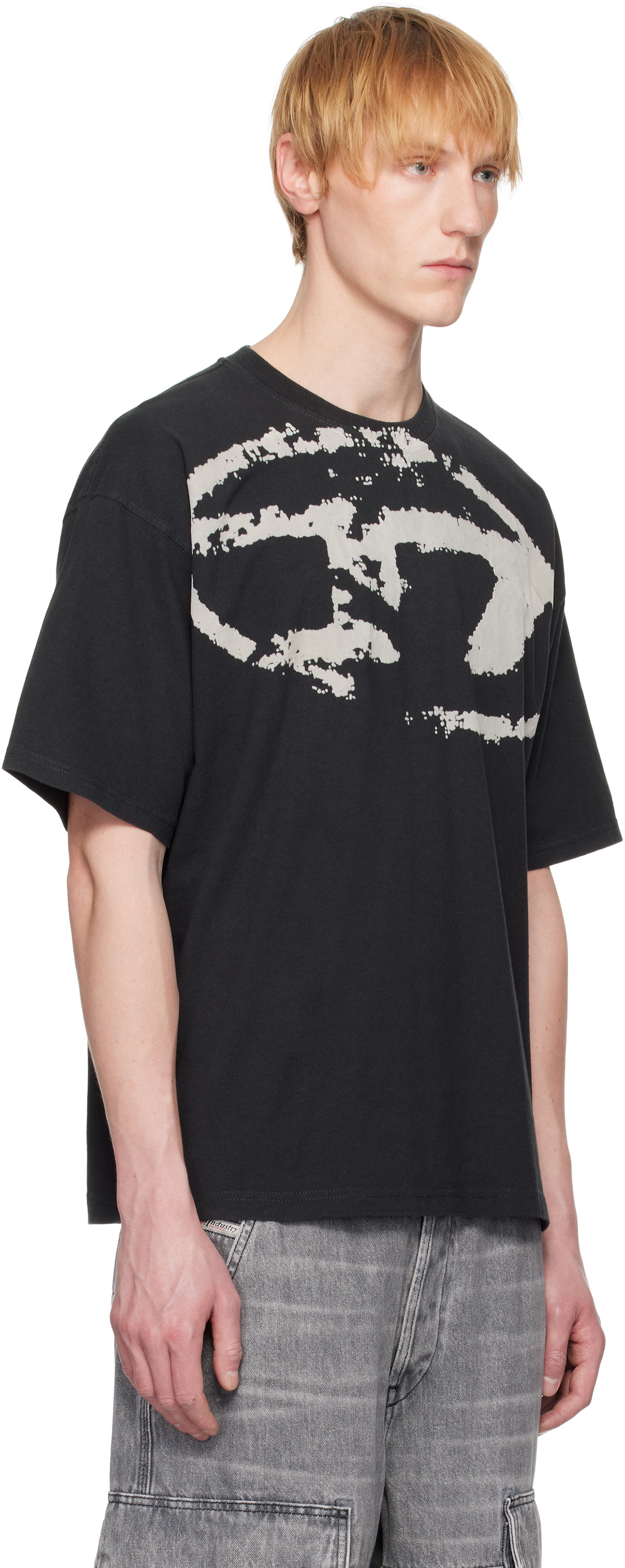Diesel Black & Gray T-Boxt-N14 T-shirt Diesel