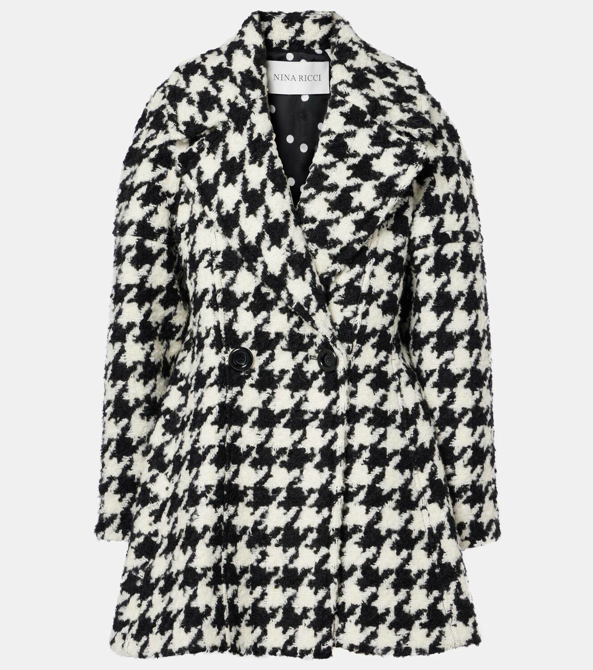 Nina Ricci Houndstooth double-breasted coat Nina Ricci