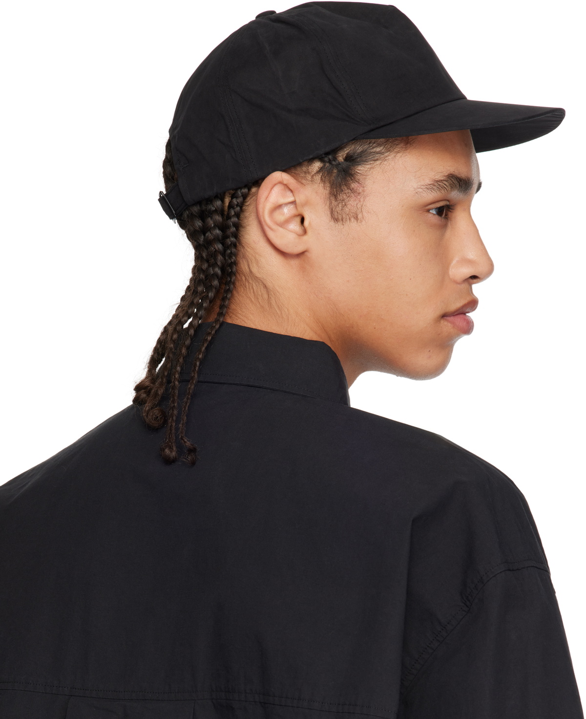 Seventh Black Cotton Cap Seventh