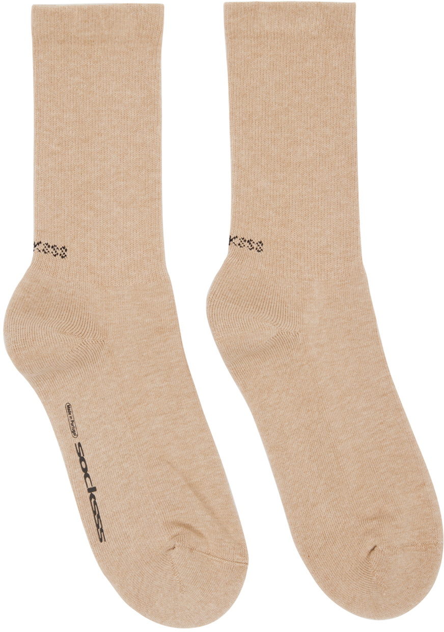 SOCKSSS Two-Pack Beige Socks Socksss