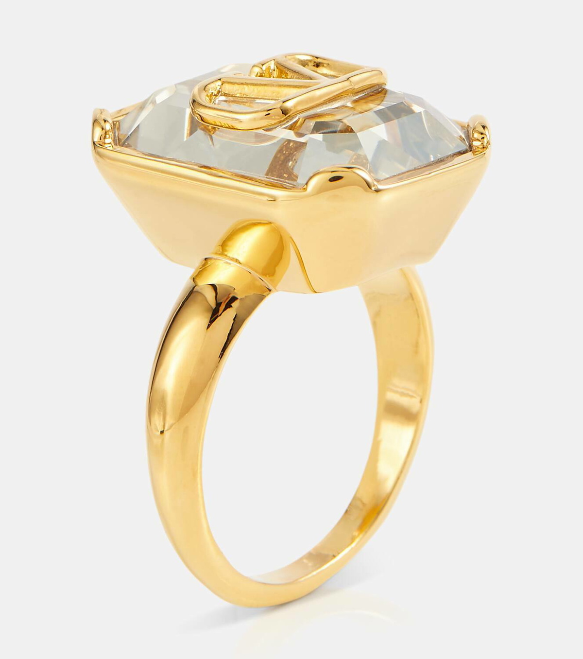 Valentino VLogo crystal-embellished ring Valentino