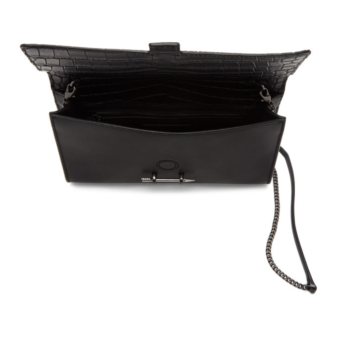 Mackage Black Croc Avah Shoulder Bag Mackage