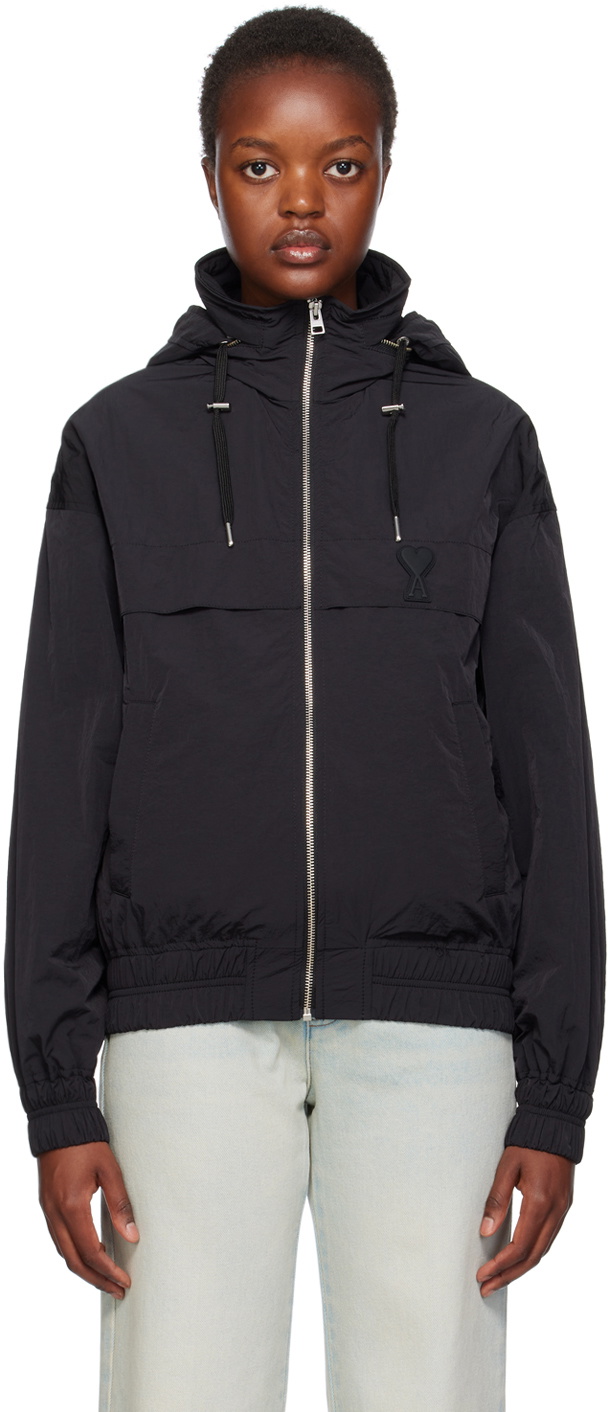 AMI Paris Black Zip Jacket AMI