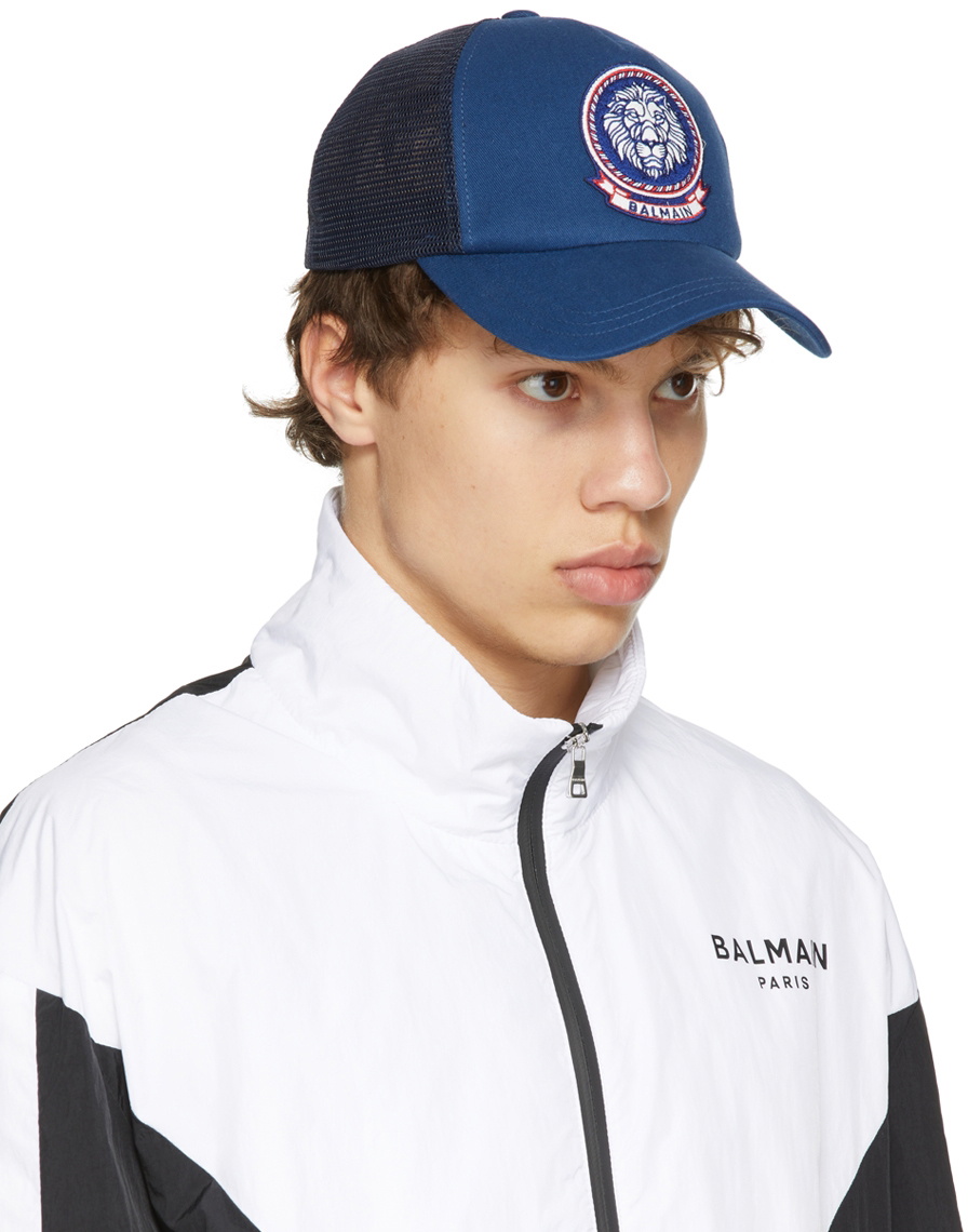 Balmain Navy Logo Cap Balmain