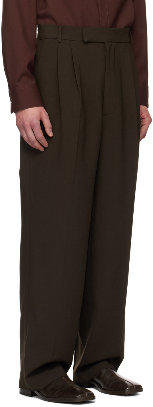 The Frankie Shop Brown Beo Trousers The Frankie Shop