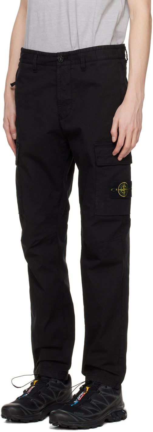 Stone Island Black Patch Cargo Pants Stone Island