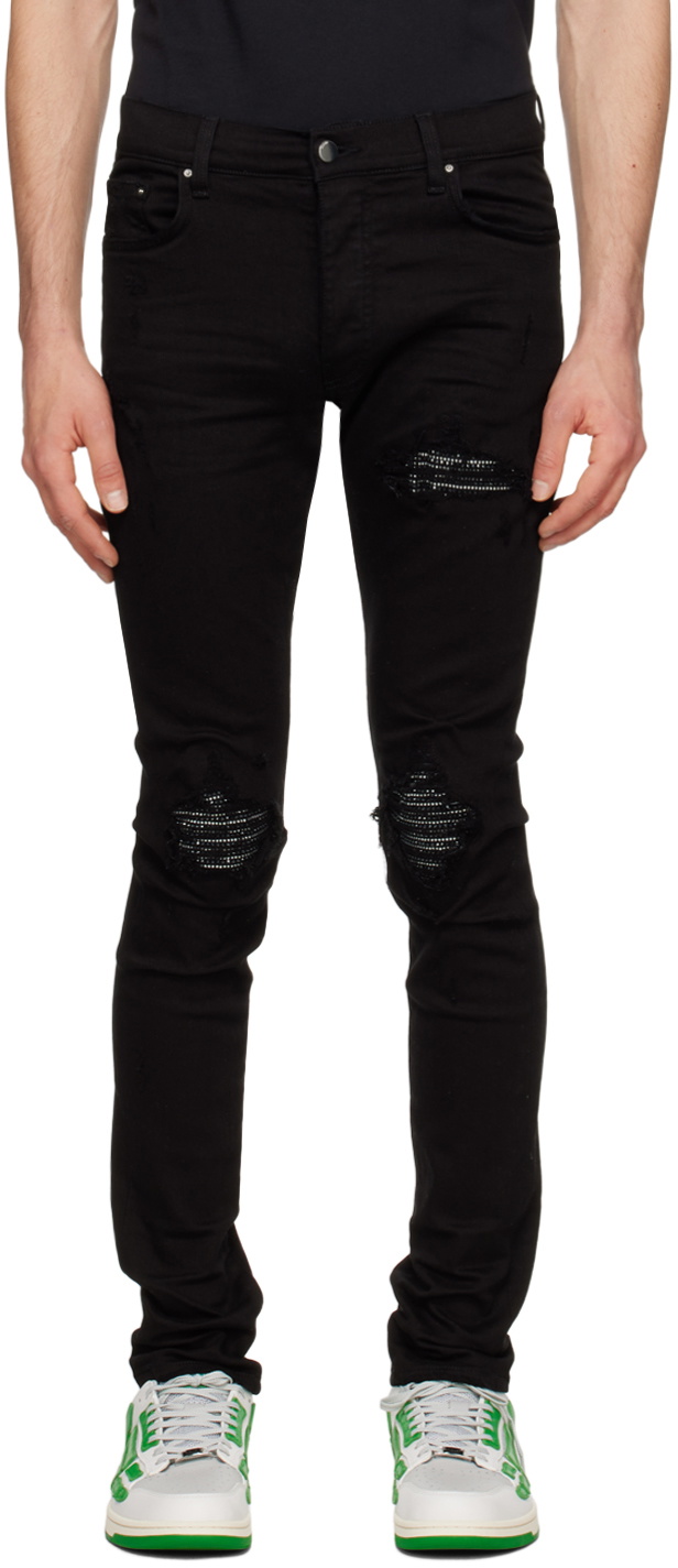 AMIRI Black Crystal MX1 Jeans Amiri